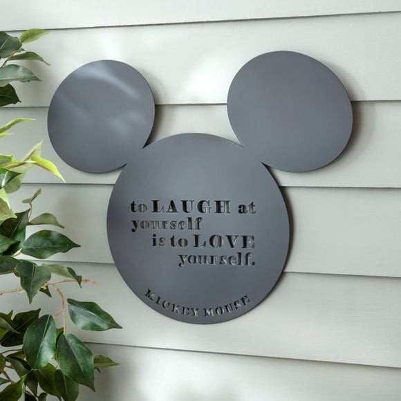 Disney Mickey Mouse Elements Metal Indoor Outdoor Wall Art by Dunelm ...