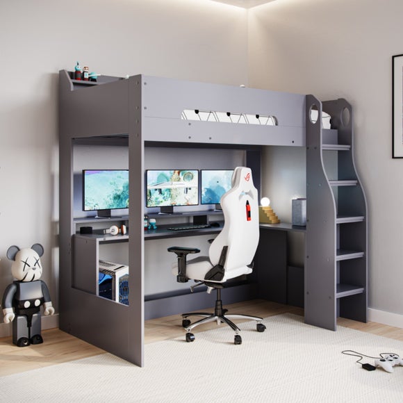 Skyhigh Gaming High Sleeper Bed Frame by Dunelm | ufurnish.com