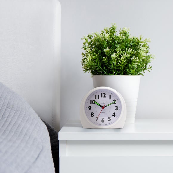 Acctim Jefferson Non Ticking Analogue Alarm Clock by Dunelm | ufurnish.com