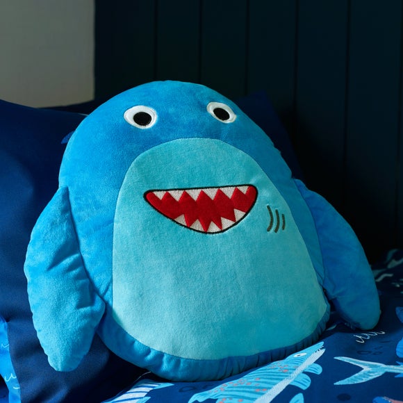 Catherine Lansfield Sheldon Shark 3D Cushion by Dunelm | ufurnish.com