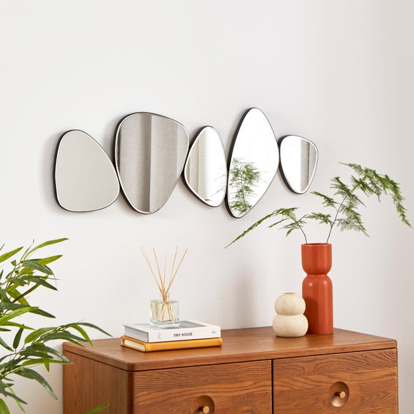 Pebble Shapes Wall Mirror by Dunelm | ufurnish.com
