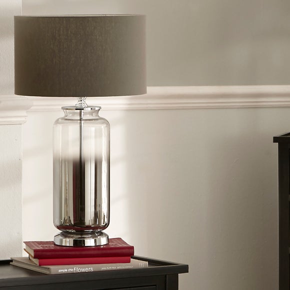 Vivienne Ombre Glass Table Lamp by Dunelm | ufurnish.com