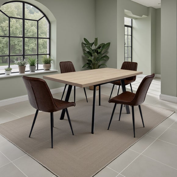 Dalton 4-6 Seater Small Extendable Dining Table by Dunelm | ufurnish.com