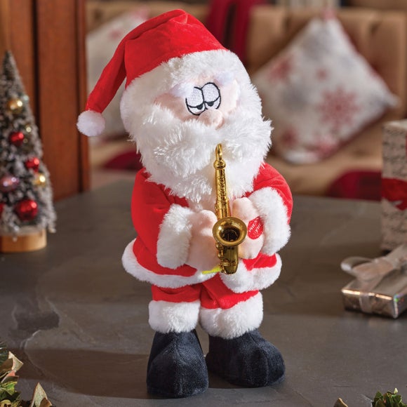 Santa Plush with Saxophone by Dunelm | ufurnish.com
