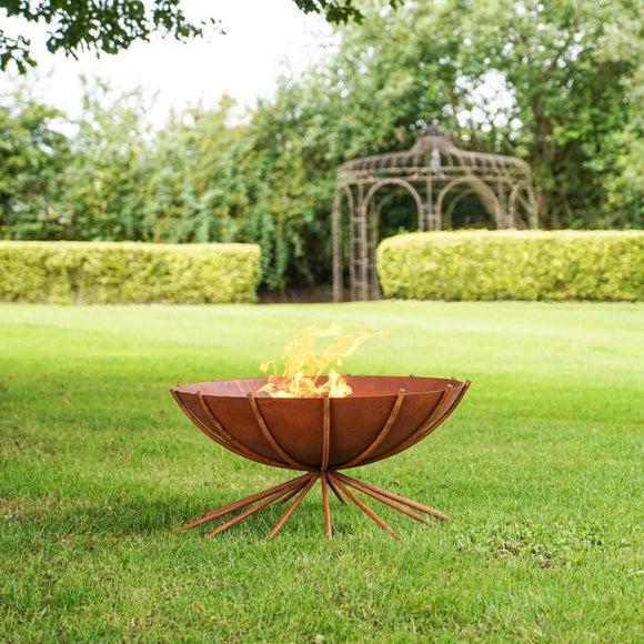Ivyline Outdoor Metal Dakota Fire Pit by Dunelm | ufurnish.com