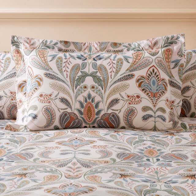 Romy Natural Oxford Pillowcase Cream by Dunelm | ufurnish.com