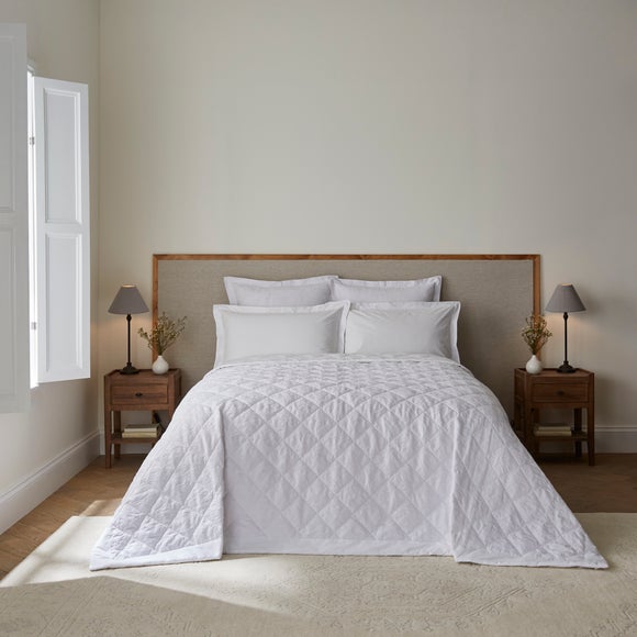 Dorma Winchester White Bedspread by Dunelm | ufurnish.com
