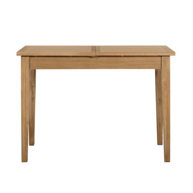 Maddox 6 Seater Rectangular Extendable Small Dining Table, Oak Brown by ...