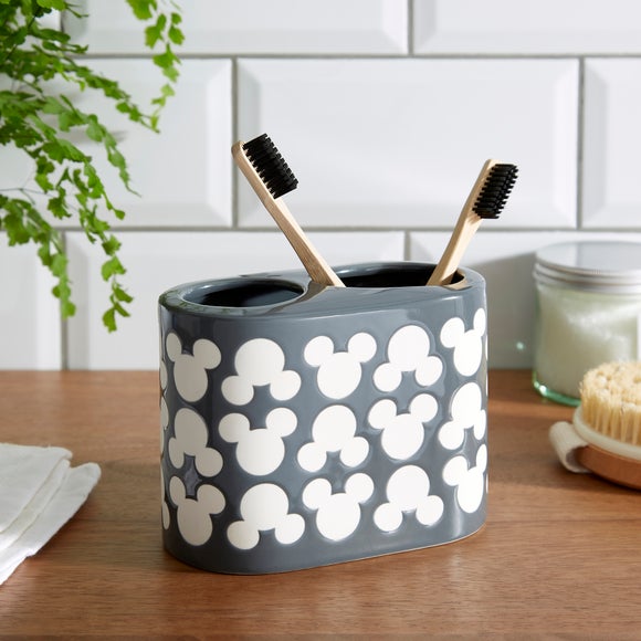 Disney Mickey Mouse Wax Resist Toothbrush Holder by Dunelm | ufurnish.com