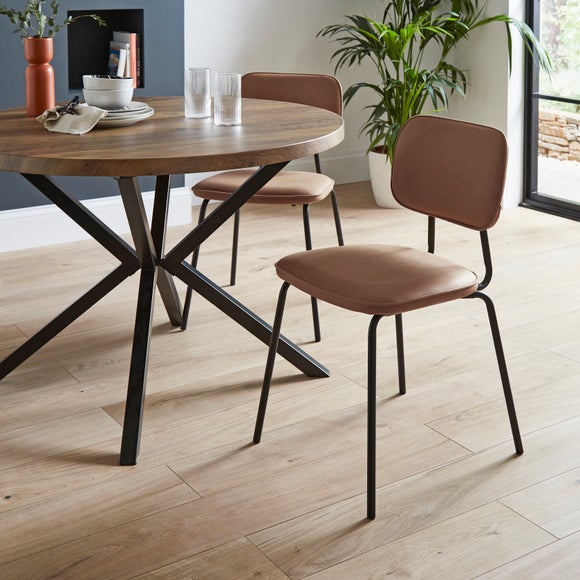 Barker Set of 2 Dining Chairs by Dunelm | ufurnish.com