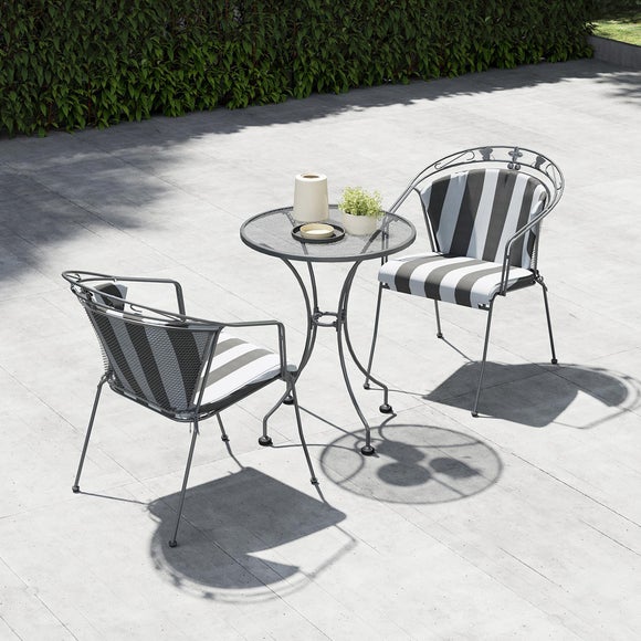 Pacific Lifestyle Elegance Bistro Set with Cushions by Dunelm | ufurnish.com