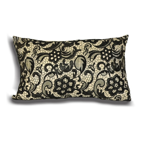 Riva Home Macrame Rectangle Cushion by Dunelm | ufurnish.com