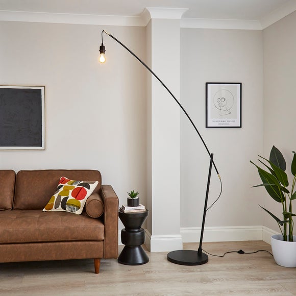Arc Metal Floor Lamp Base by Dunelm | ufurnish.com