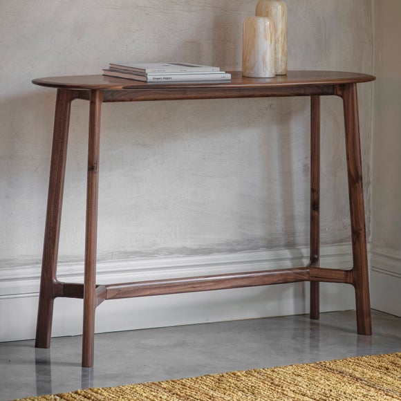 Mabie Walnut Console Table by Dunelm | ufurnish.com