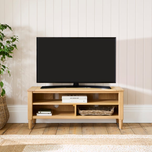 "Churchgate Walcote Open Small TV Unit for TVs up to 42"", Oak" by ...
