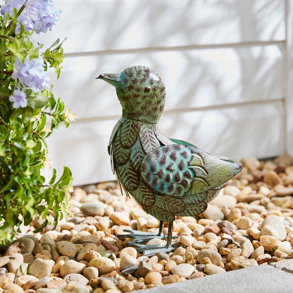 Iron Duck Sculpture by Dunelm | ufurnish.com