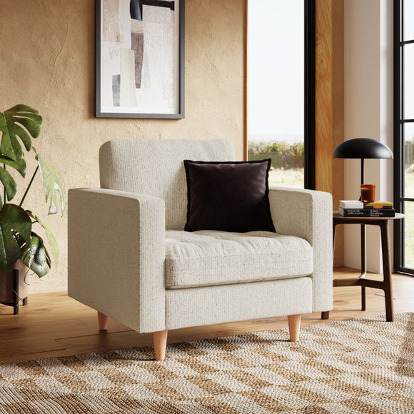 Zoe Boucle Fleck Armchair by Dunelm | ufurnish.com