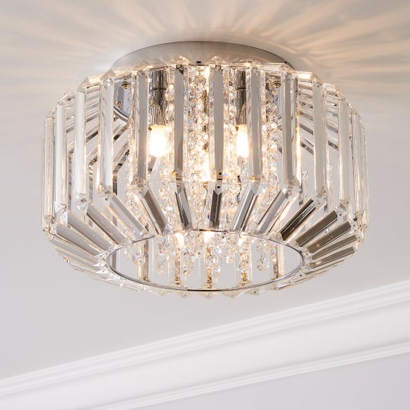 Chantilly Jewel Flush Ceiling Light by Dunelm | ufurnish.com