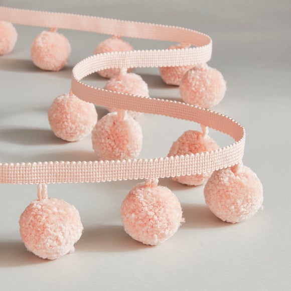 Jumbo Pom Pom Fringe 5m Length by Dunelm | ufurnish.com