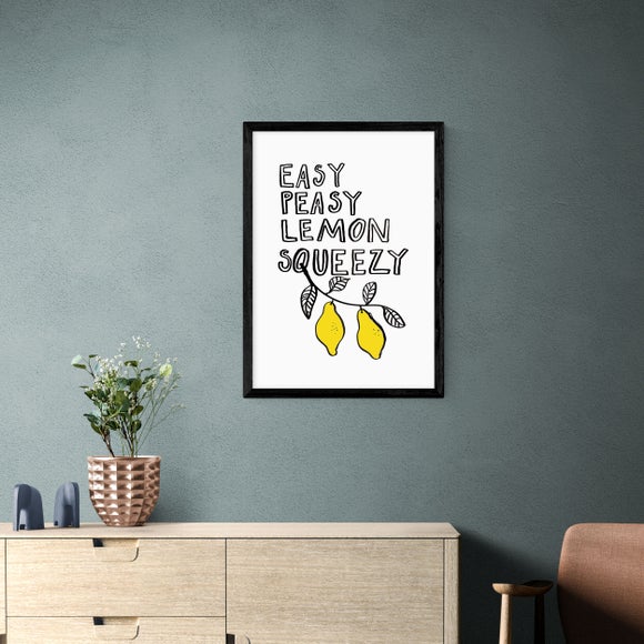 East End Prints Easy Peasy Lemon Print by Keren Parmley by Dunelm ...