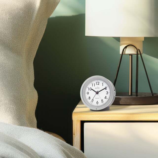 Acctim Caleb Analogue Alarm Clock Black by Dunelm | ufurnish.com