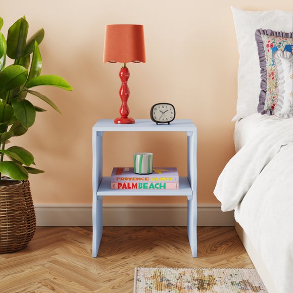 Posie Wavy Bedside Table by Dunelm | ufurnish.com