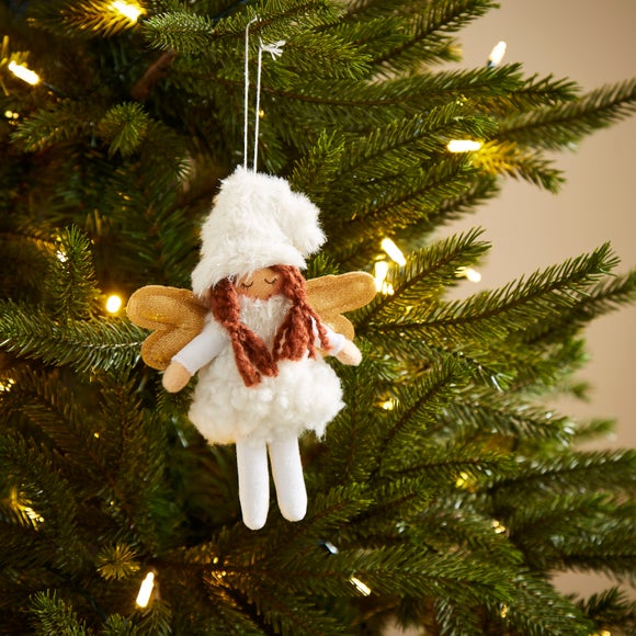 Fairy with Gold Wings Hanging Decoration by Dunelm | uFurnish.com