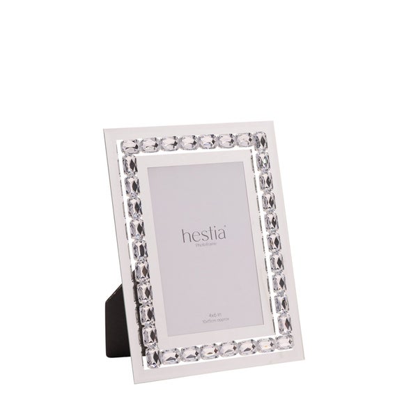 Hestia Silver Crystal Photo Frame by Dunelm | uFurnish.com