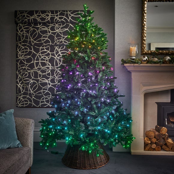 7ft Pre-lit 390 Twinkly RGB LED Wellington Fir Christmas Tree by Dunelm ...