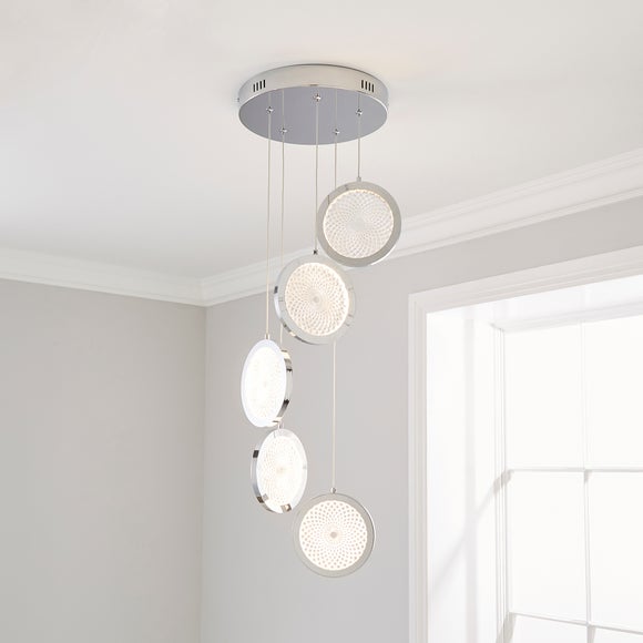 Cora Cluster Disc 5 Light Ceiling Light by Dunelm | ufurnish.com