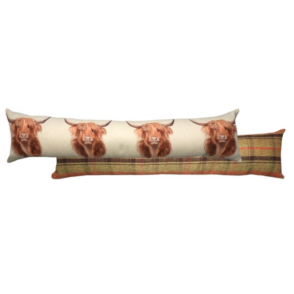 Evans Lichfield Hunter Highland Cow Draught Excluder by Dunelm ...