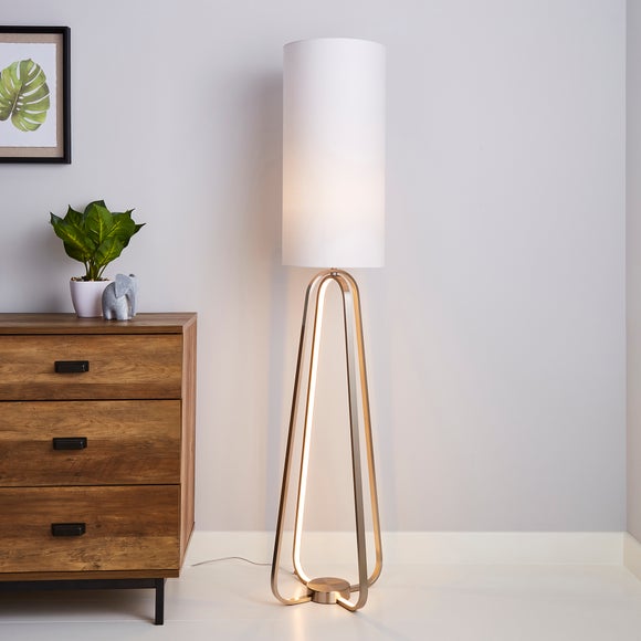 Robyn Dual Lit Integrated LED Floor Lamp by Dunelm | uFurnish.com