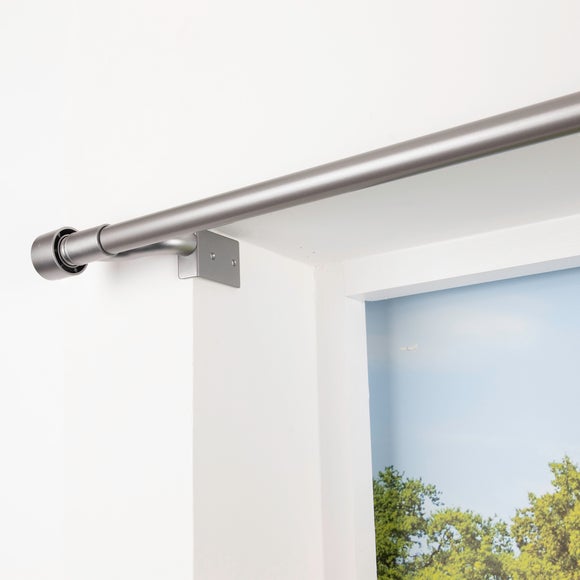 No Drills Stud Extendable Metal Eyelet Curtain Pole by Dunelm ...