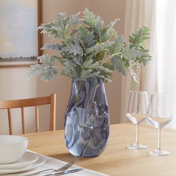 Oceanscape Twilight Pinch Glass Vase by Dunelm | ufurnish.com