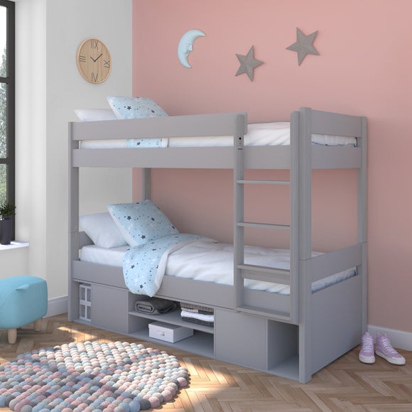 Stompa Uno Bunk Bed With Under Bed Storage, Pine by Dunelm | ufurnish.com
