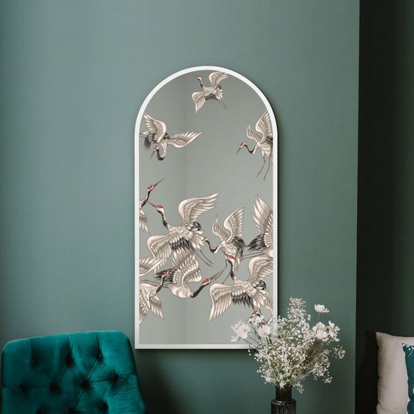 Typis Arched Stork Wall Mirror by Dunelm | ufurnish.com