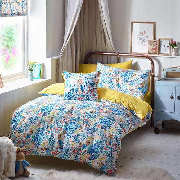 Peter Rabbit Florelli Multi Floral Duvet Cover and Pillowcase Set by ...