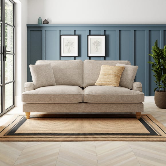 Beatrice Tonal Textured Weave 3 Seater Sofa by Dunelm | ufurnish.com