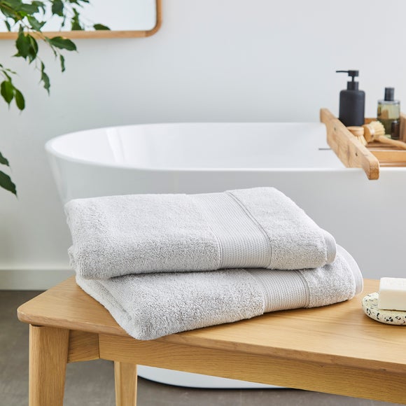 Set of 2 Soft & Fluffy Bath Sheets by Dunelm | uFurnish.com