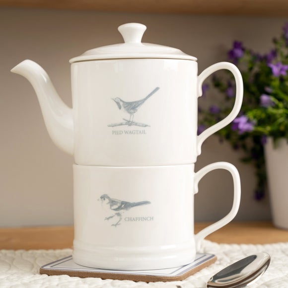 Mary Berry Garden Tea for One Birds Set by Dunelm | ufurnish.com