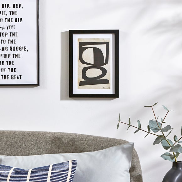 Monochrome Abstract Poster by Dunelm | ufurnish.com