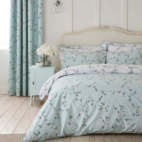 Edith Floral Duvet Cover and Pillowcase Set by Dunelm | uFurnish.com