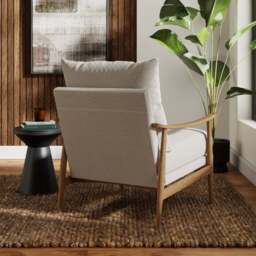 Nelson Wooly Textured Weave Occasional Armchair by Dunelm | ufurnish.com