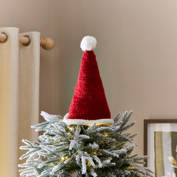 Santa Hat Tree Topper by Dunelm | ufurnish.com