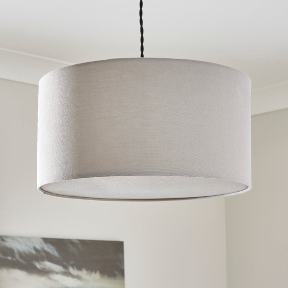 Luna Shallow Drum Lamp Shade by Dunelm | ufurnish.com