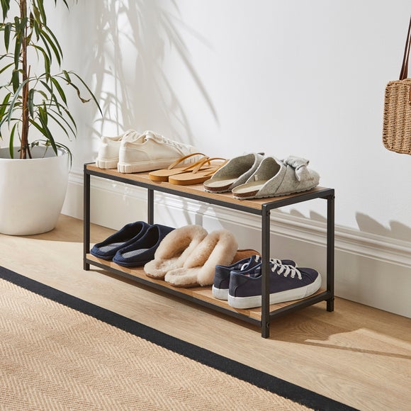 Bryant 2 Tier Shoe Rack by Dunelm | ufurnish.com