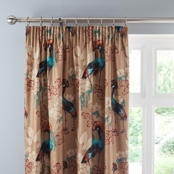 Mariba Pencil Pleat Curtains by Dunelm | uFurnish.com