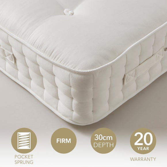 Dorma Cloud Twin Spring Pocket Firm Mattress by Dunelm | ufurnish.com