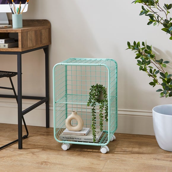 Metal Wire Storage Trolley by Dunelm | ufurnish.com