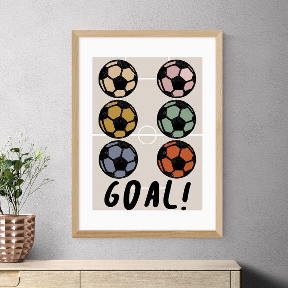 East End Prints Goal! Print by Wonder and Rah by Dunelm | ufurnish.com